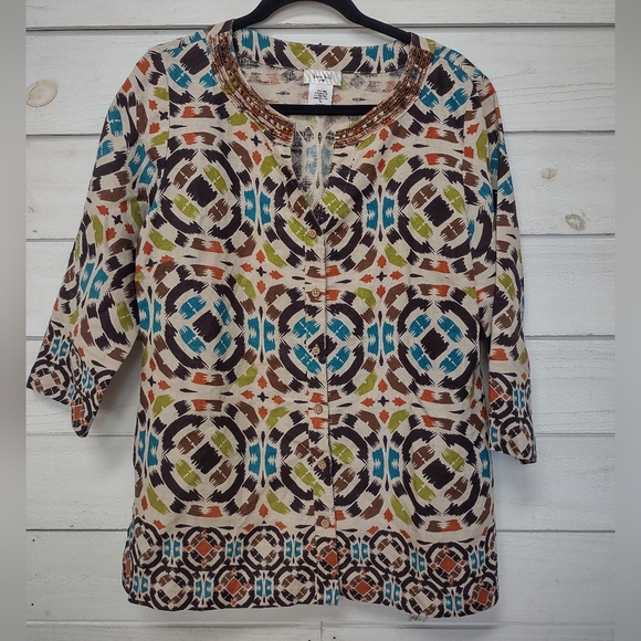Kate Hill | Tops | Kate Hill 0 Linen Top | Poshmark